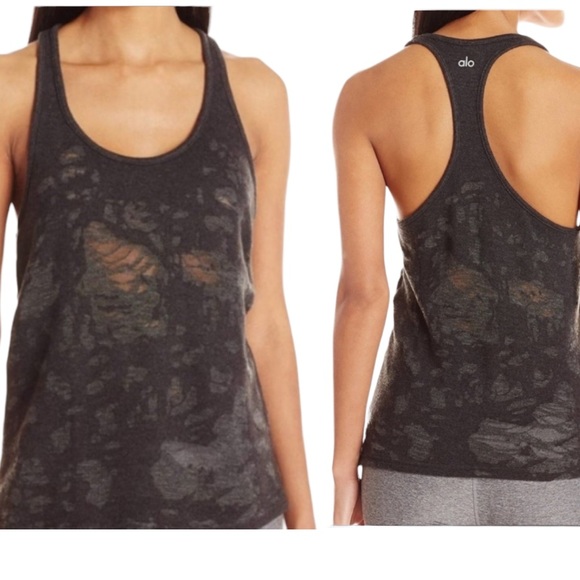 ALO Yoga | Tops | Alo Yoga Distressed Tank | Poshmark